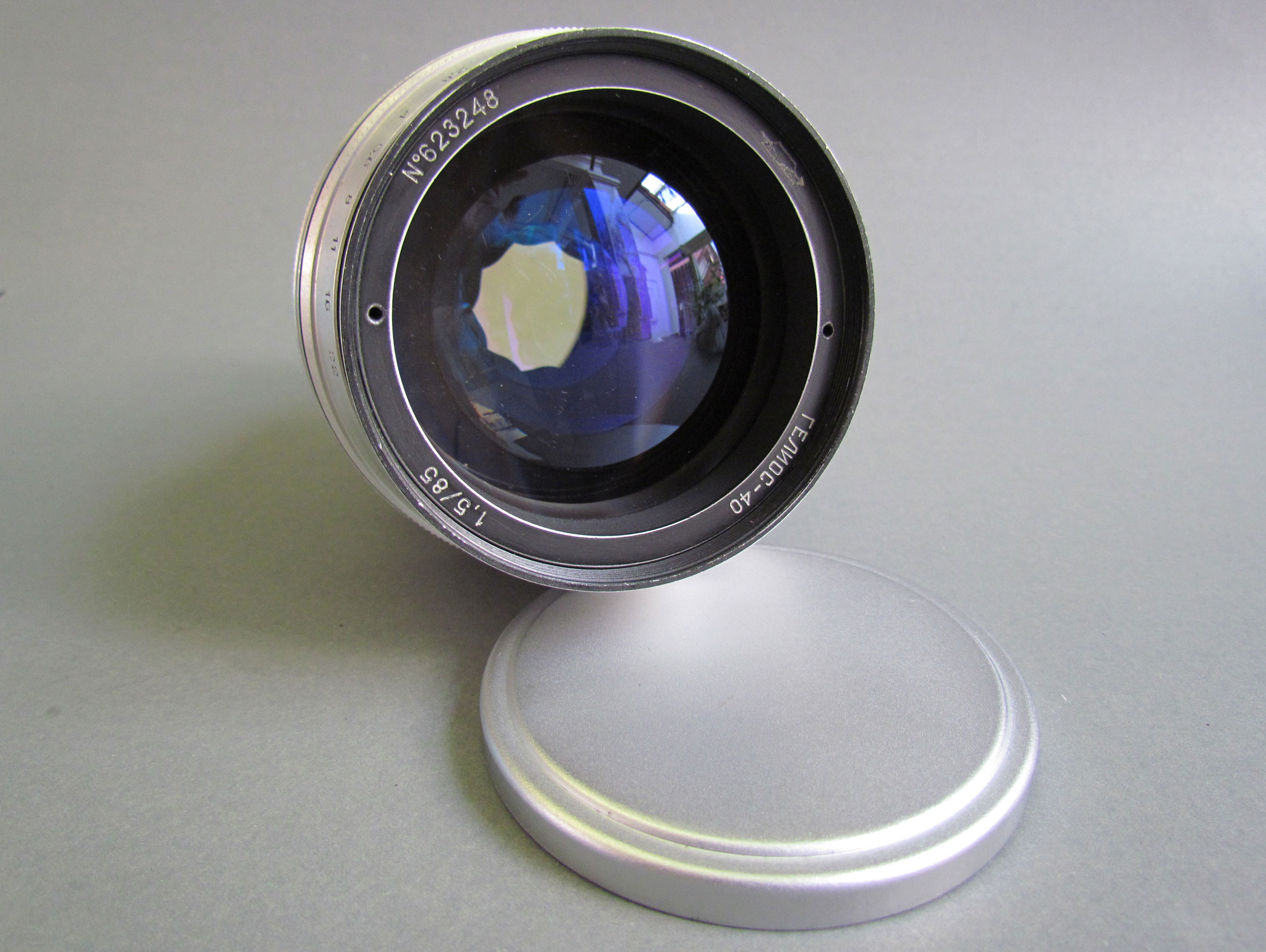 Helios สีเงิน no.623248 M44-2 Mount 39 ขนาด 85 mm f 1.5 เลนส์กล้อง มือ ...