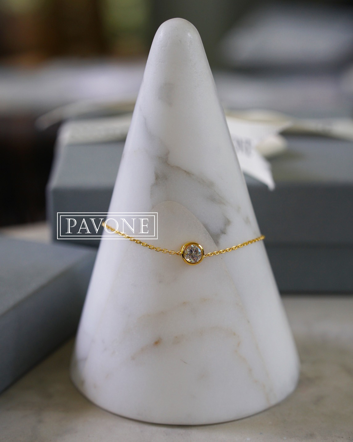 Pavone Jewelry สร้อยข้อมือเงินแท้ ฝังเพชร CZ????เลือกชุบทอง18k / ชุบ ...