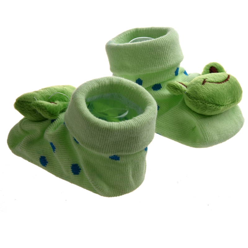 Green Frog - Irresistibly Cute Baby Boy Girl 3D Bootie Socks Anti / Non ...
