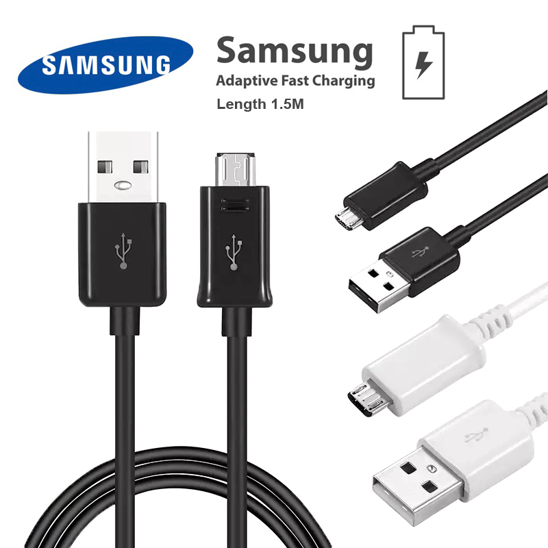 สายชาร์จซัมซุง Samsung ของแท้ ความยาวสาย 1.5 เมตร สำหรับมือถือหัว Micro ...