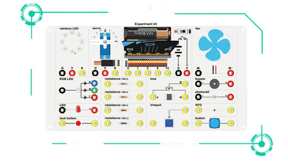 12_ElecFreaks Experiment Box with microbit Board Coding STEM (Include microbit board - รวมบอร์ด ...