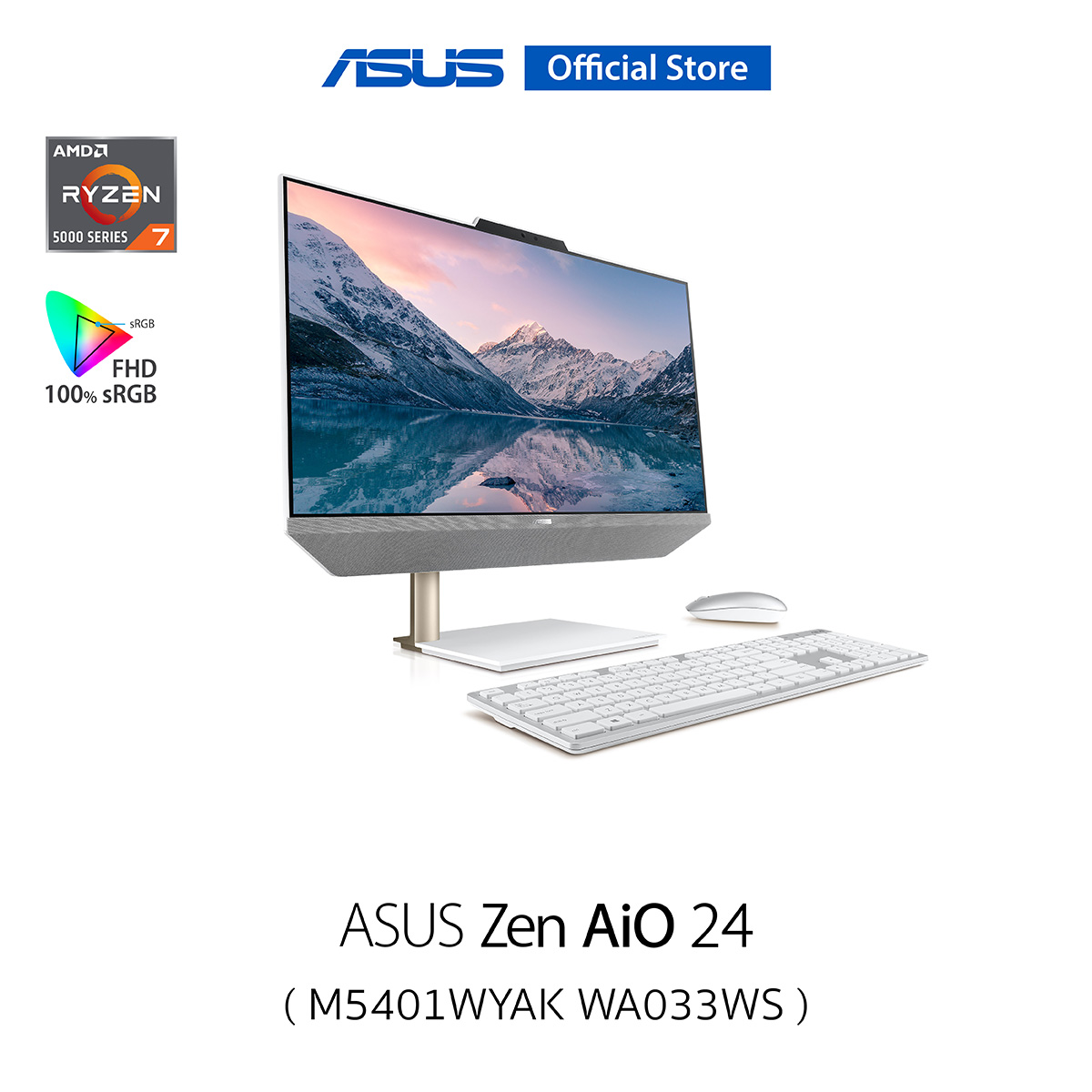 ASUS Zen AiO 24 M5401WYAK-WA033WS all-in-one AMD Ryzen 5 5625U 16GB ...