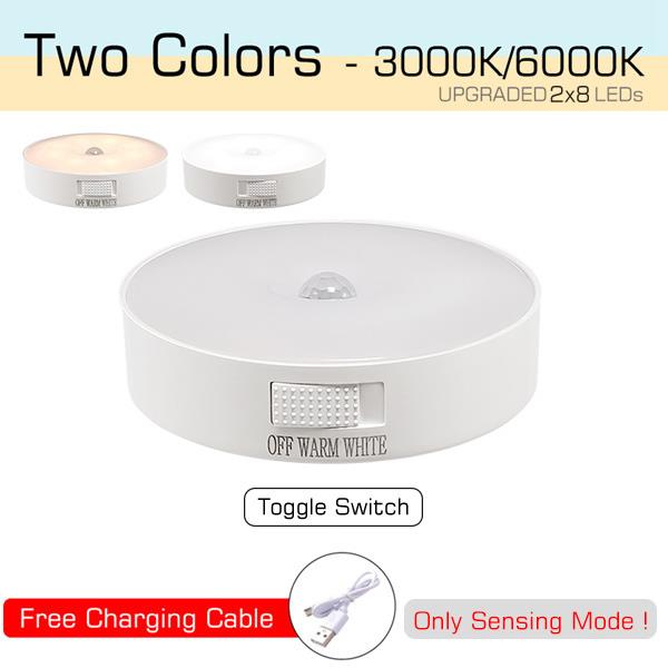 Motion Sensor LED Light USB Nightlights Chargeable Lamp for Kitchen ...