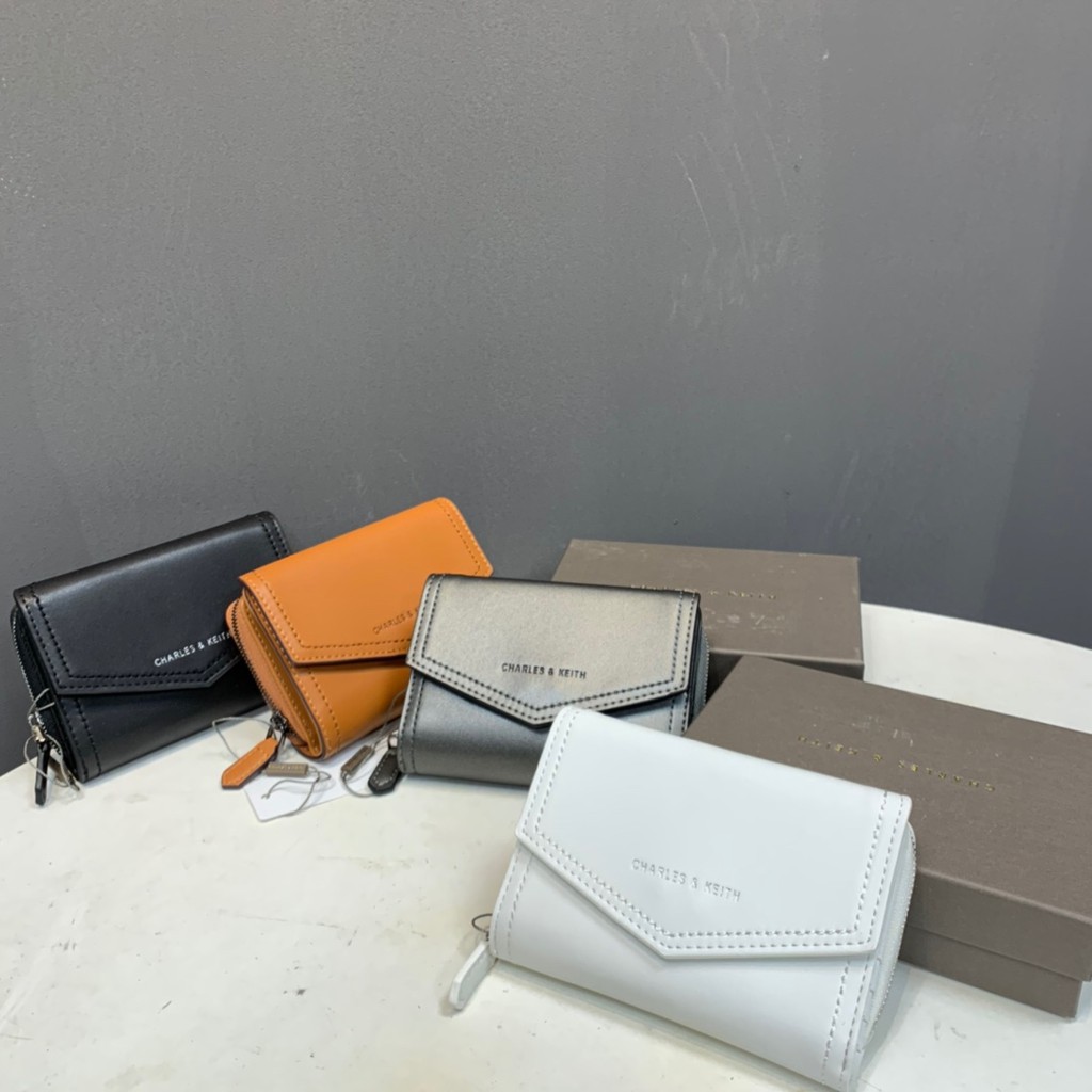 【ของแท้ 100%】Charles And Keith Ck6-10770427 กระเป๋าสตางค์แบบพับได้ Ckkb ...