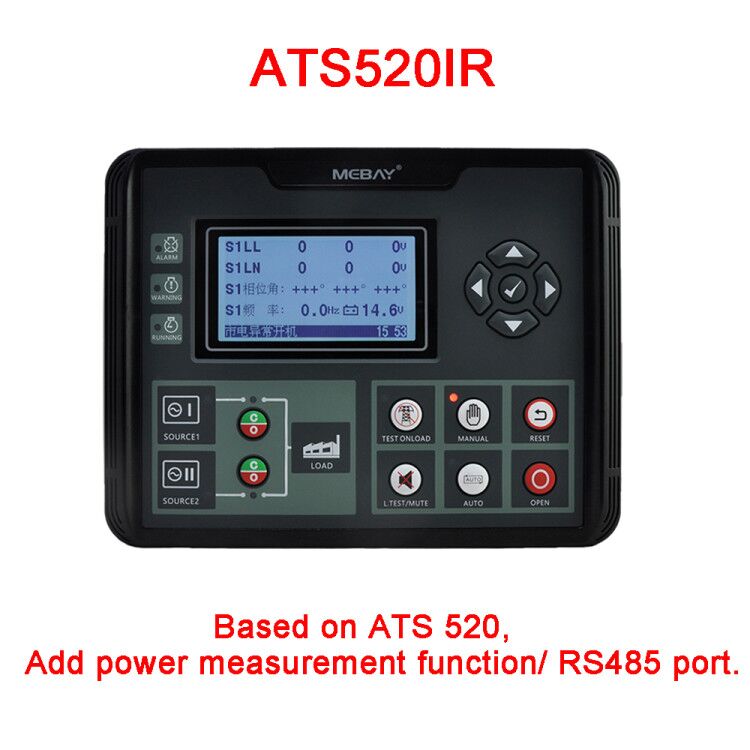 ATS520อัตโนมัติเครื่องกำเนิดไฟฟ้าดีเซลควบคุมสวิตช์ไฟคู่ ATS โมดูลควบคุม ...