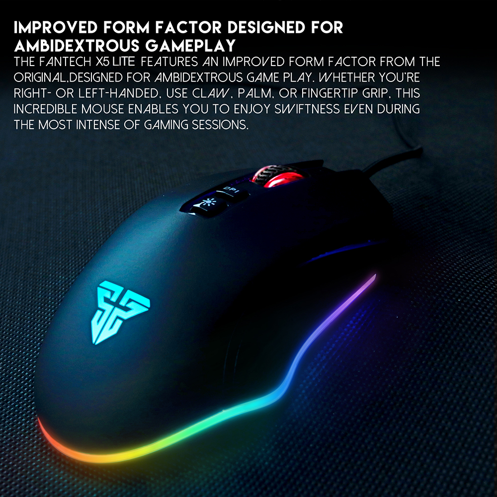 FANTECH รุ่น X5 Lite Optical Macro Key RGB Gaming Mouse เมาส์เกมมิ่ง ...
