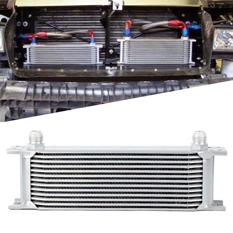 Aluminum Radiator 13 Rows British Type Car Engine Oil Cooler Cooling ...