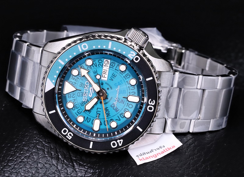 นาฬิกา NEW SEIKO 5 SPORTS SKELETON TIME SONAR 70'S รุ่น SRPJ45K ...