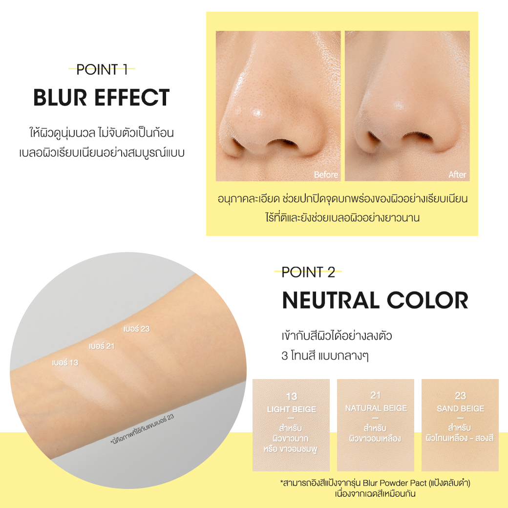 Eglips Blur On Powder Pact #อีกลิปส์ (แป้งเบลอรูขุมขน, Limited Edition ...