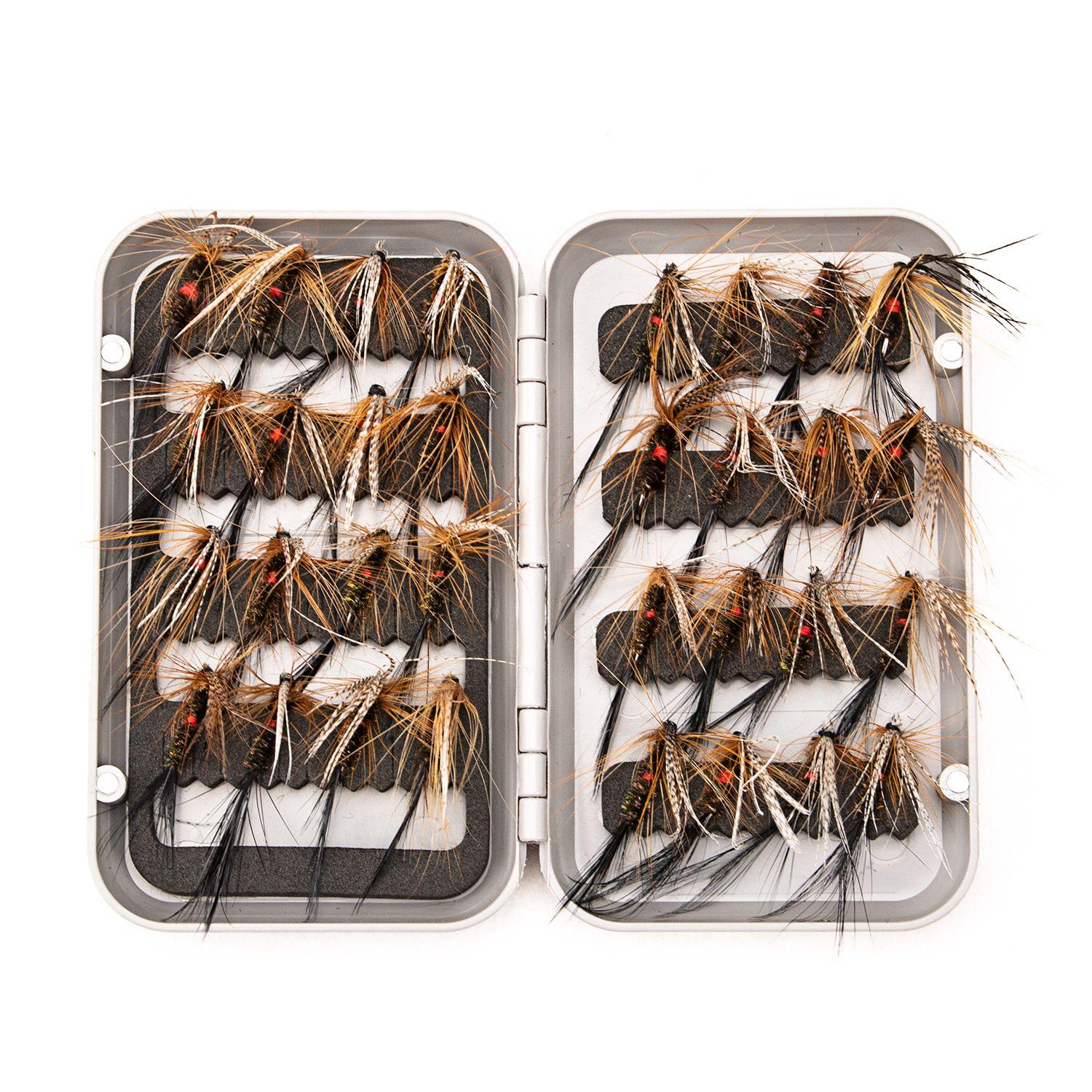 32pcs Fly Fishing Lure Set Tackle with Case Box Butterfly Insect Pesca ...