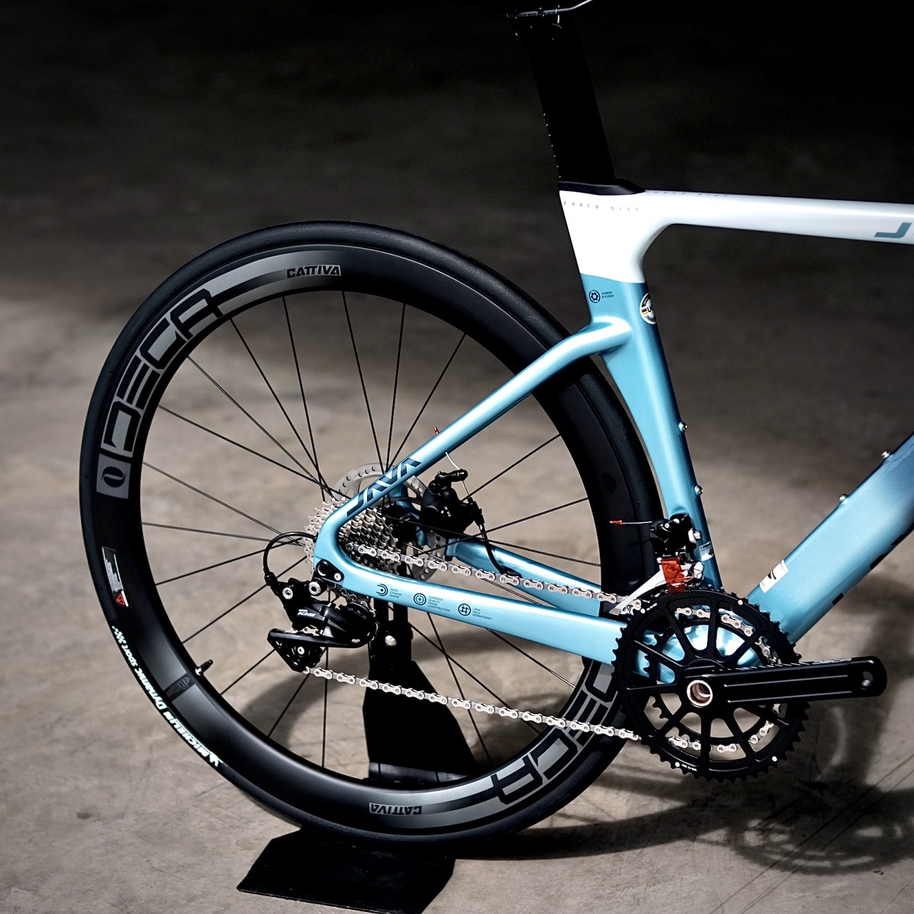 ผ่อน 0 Java รุ่น Fuoco 5 Disc เฟรมคาบอน ชุดขับ 105 แฮนด์คาร์บอน Integrated ซ่อนสาย จักรยาน ...