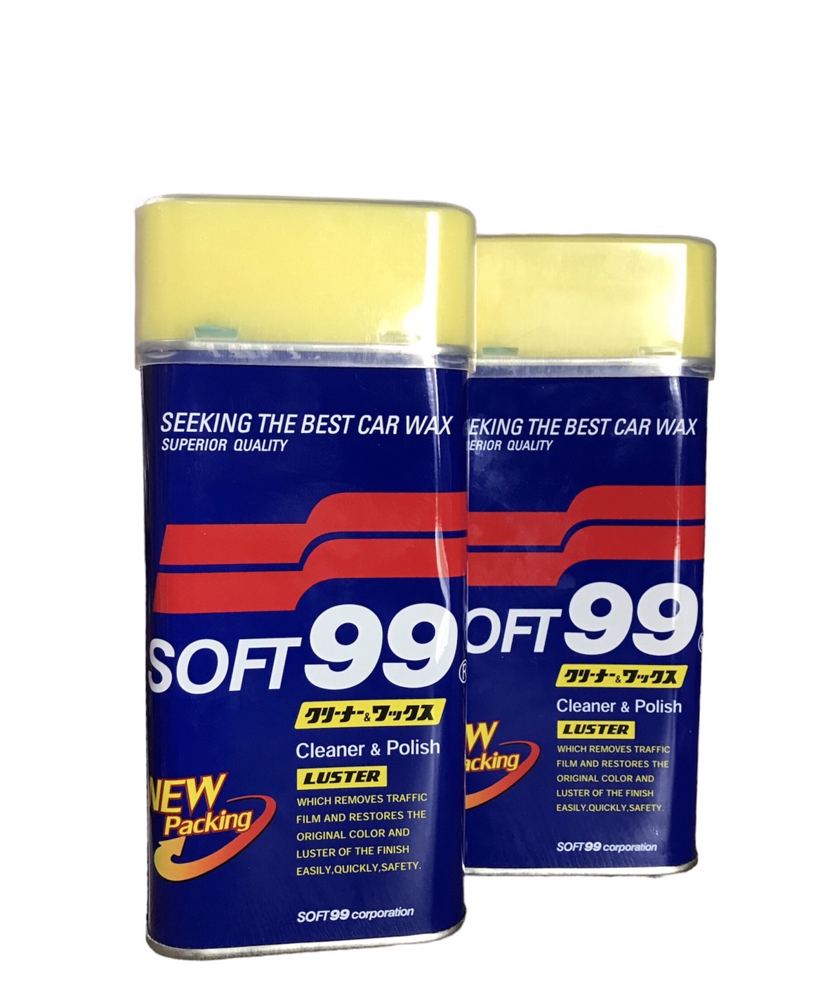 แว็กซ์ทำความสะอาดสีรถ และช่วยฟื้นฟูสภาพสีใหม่ SOFT99 Cleaner & Polish ...