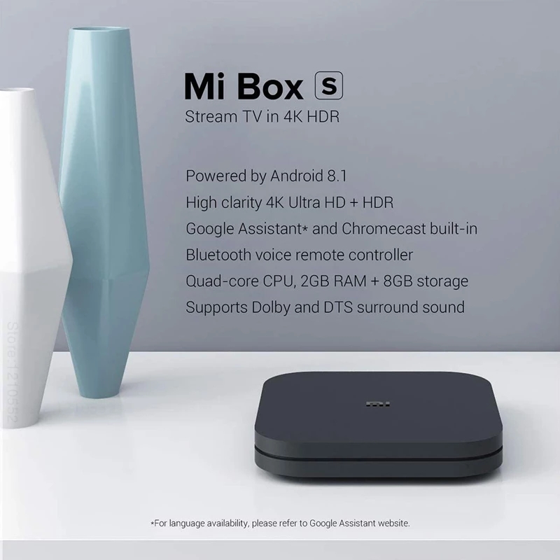 Global Version Mi Box S กล่องแอนดรอยด์ทีวี 4K HDR DOLBY Google ...