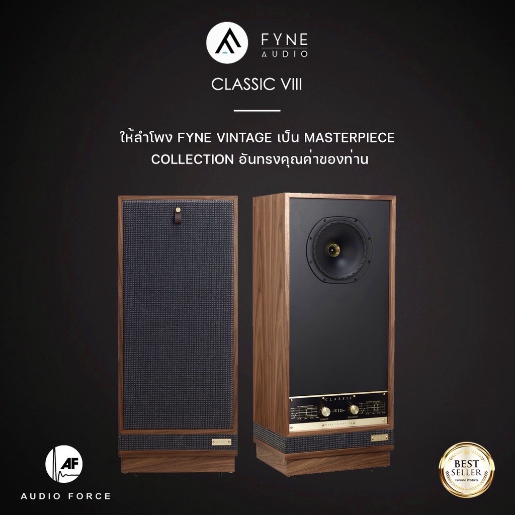 Fyne Audio Vintage Classic VIII - Timeless Luxury Masterpiece Loudspeaker | Lazada.co.th