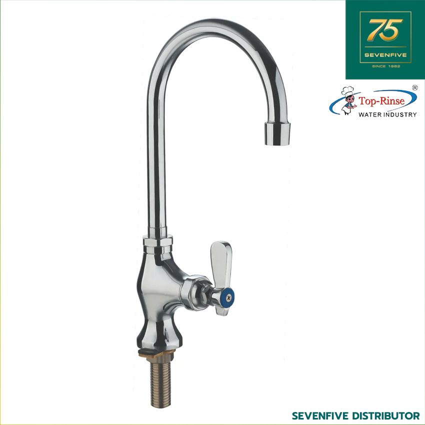 TOP RINSE ก๊อกน้ำคอหงส์ ก๊อกติดตั้งขอบอ่าง หัวฉีดแบบสวิงยาว6นิ้ว TOP1 ...