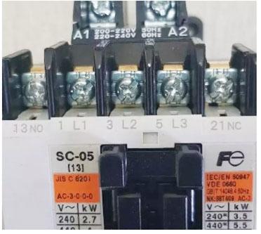 FUJI SC-05 Magnetic Contactor Coil 220V 1NO 1NC - NDS - ThaiPick