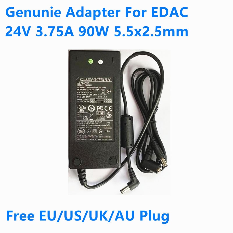 Original Genunie EDAC EA10952 90W 24V 3.75A EA10952E EA10953 EXA0904YJ ...
