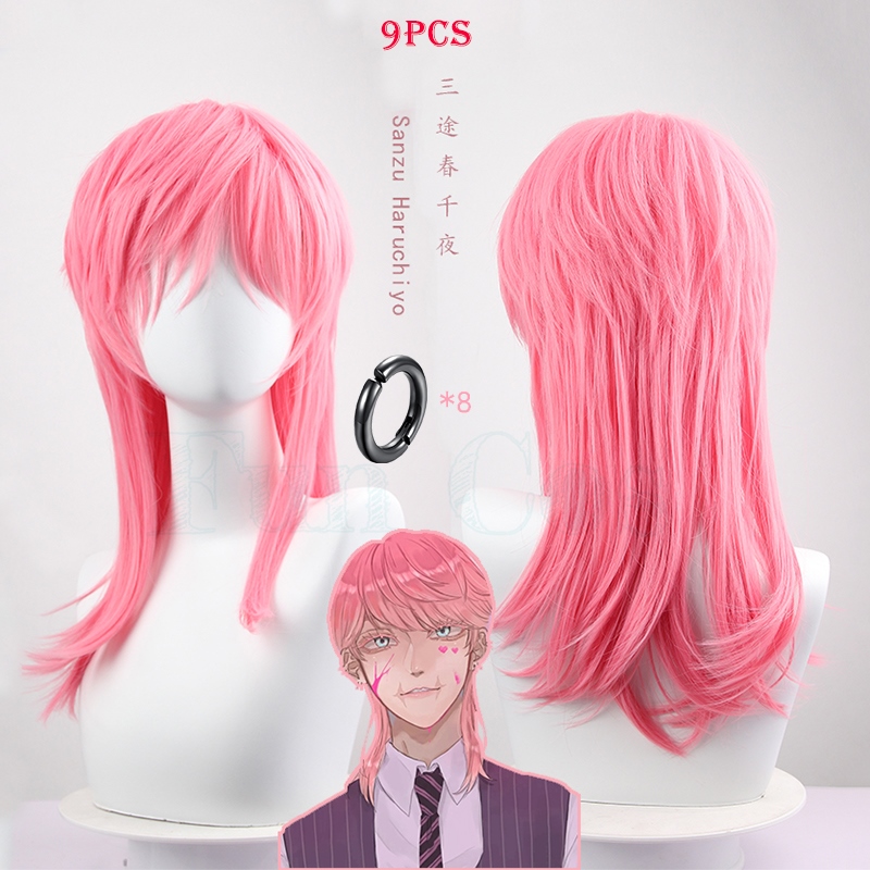 Anime Tokyo Revengers Sanzu Haruchiyo Akashi Cosplay Costume Wig ...