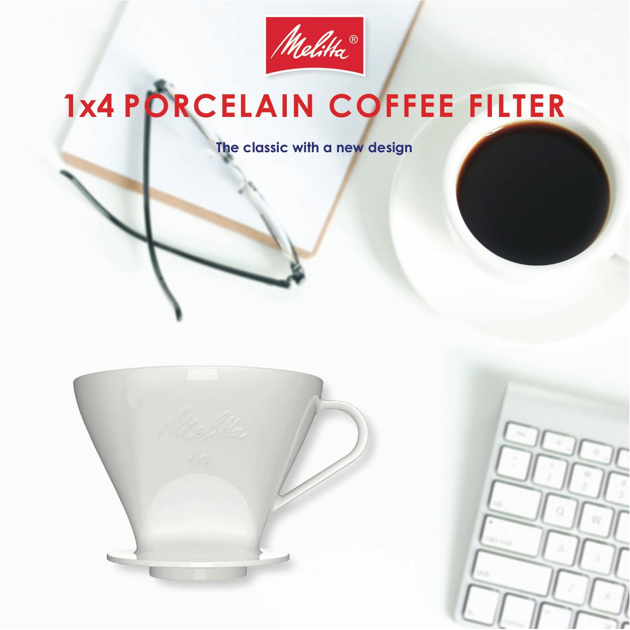 Melitta Ceramic 1X4 dripper ถ้วยดริปกาแฟเซรามิค | Lazada.co.th