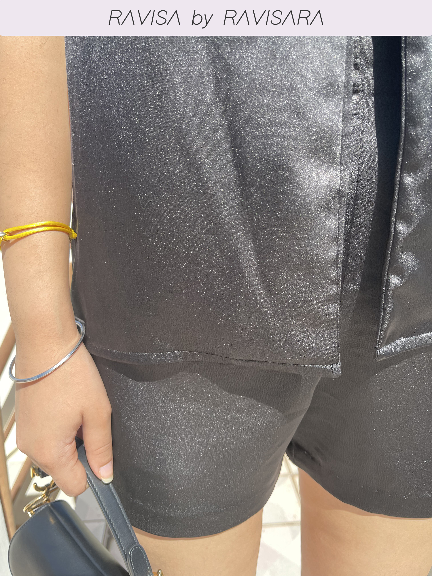 RAVISA by RAVISARA - E8 Shorts กางเกงขาสั้นเอวสูง - RAVISA by RAVISARA - ThaiPick