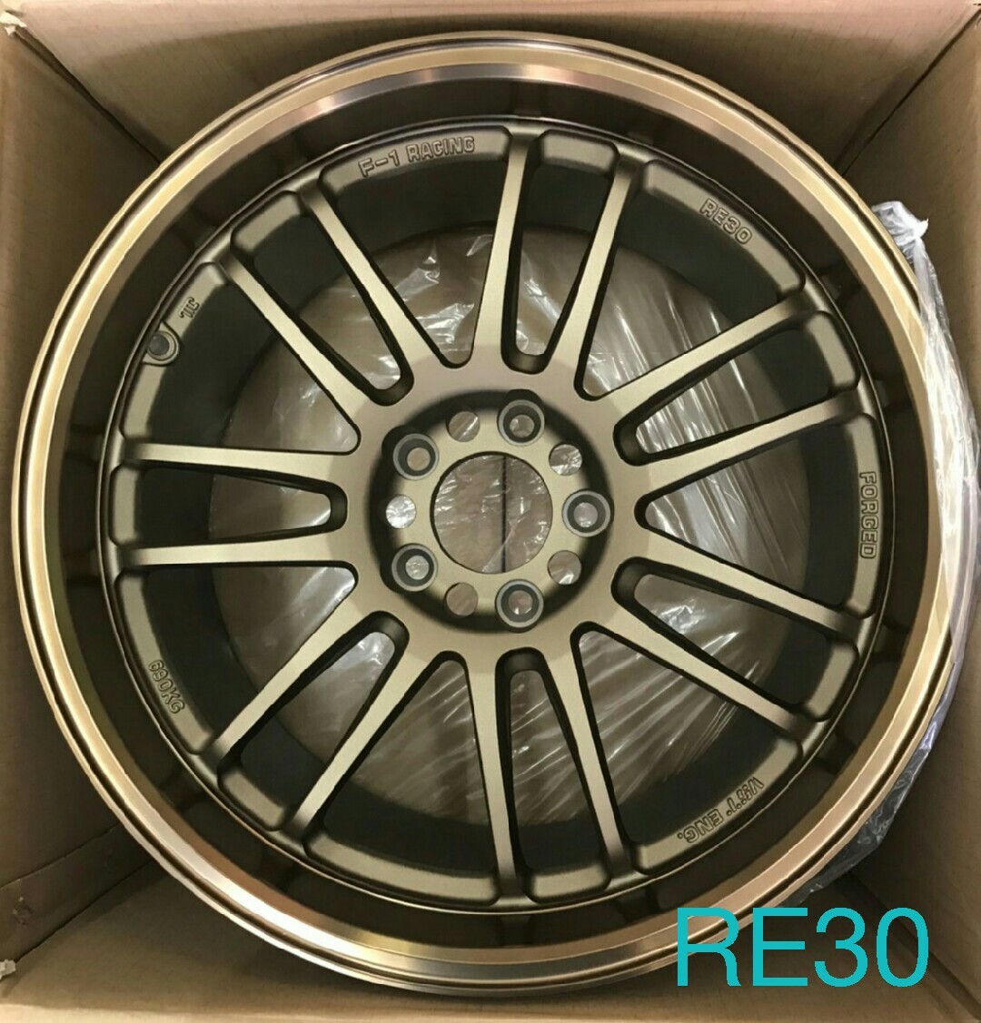 ล้อแม็กใหม่ - RE30 ขอบ18 - สี มิดไนท์ บูล - งาน YUSTA - 18 x 6รู139 ...