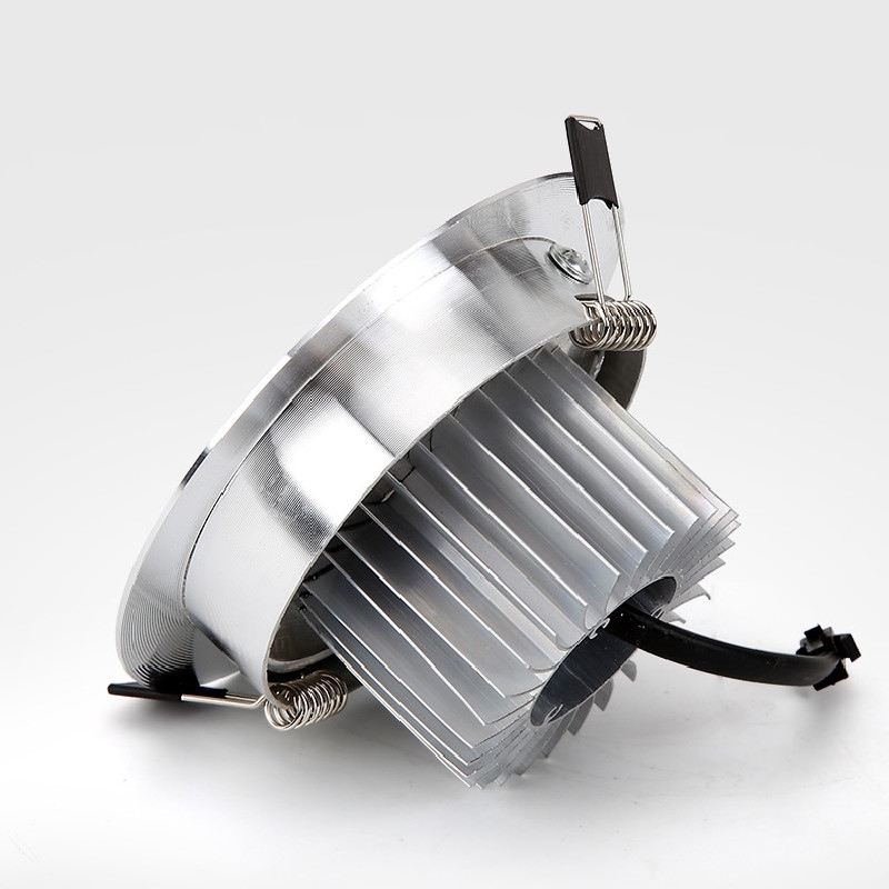 Dimmable Recessed Anti Glare Silver LED Downlights 3W 6W 10W 14W 18W 24W 5730 Chip Ceiling Spot ...