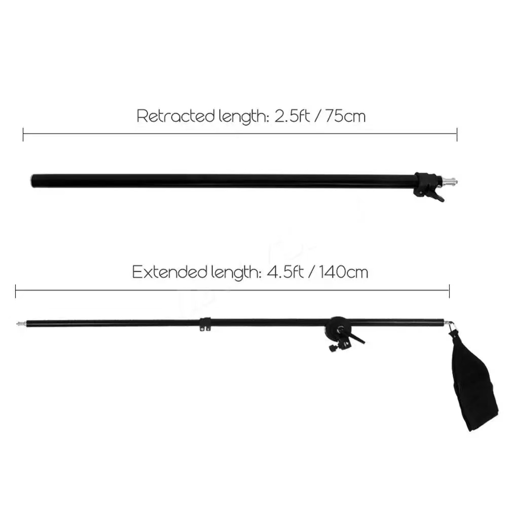 Photo Studio Overhead Boom Arm ขาตั้งไฟด้านบนพร้อมหัวจับสำหรับ Softbox ...
