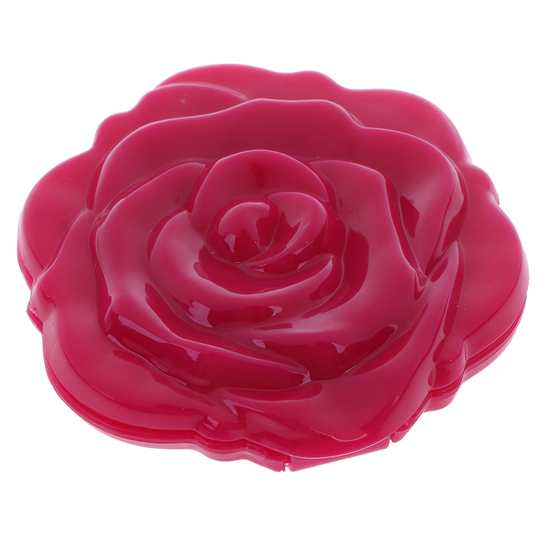 2021Mini Rose Flower Make Up Mirror Double Side Make Up Mirror Cute ...