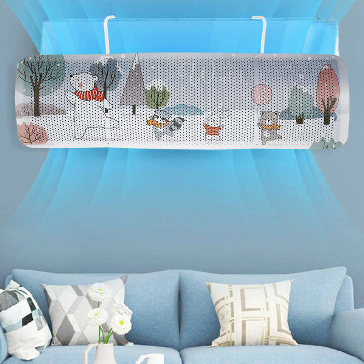 Air Con Deflector Air Conditioner Wind Deflector Adjustable Foldable ...
