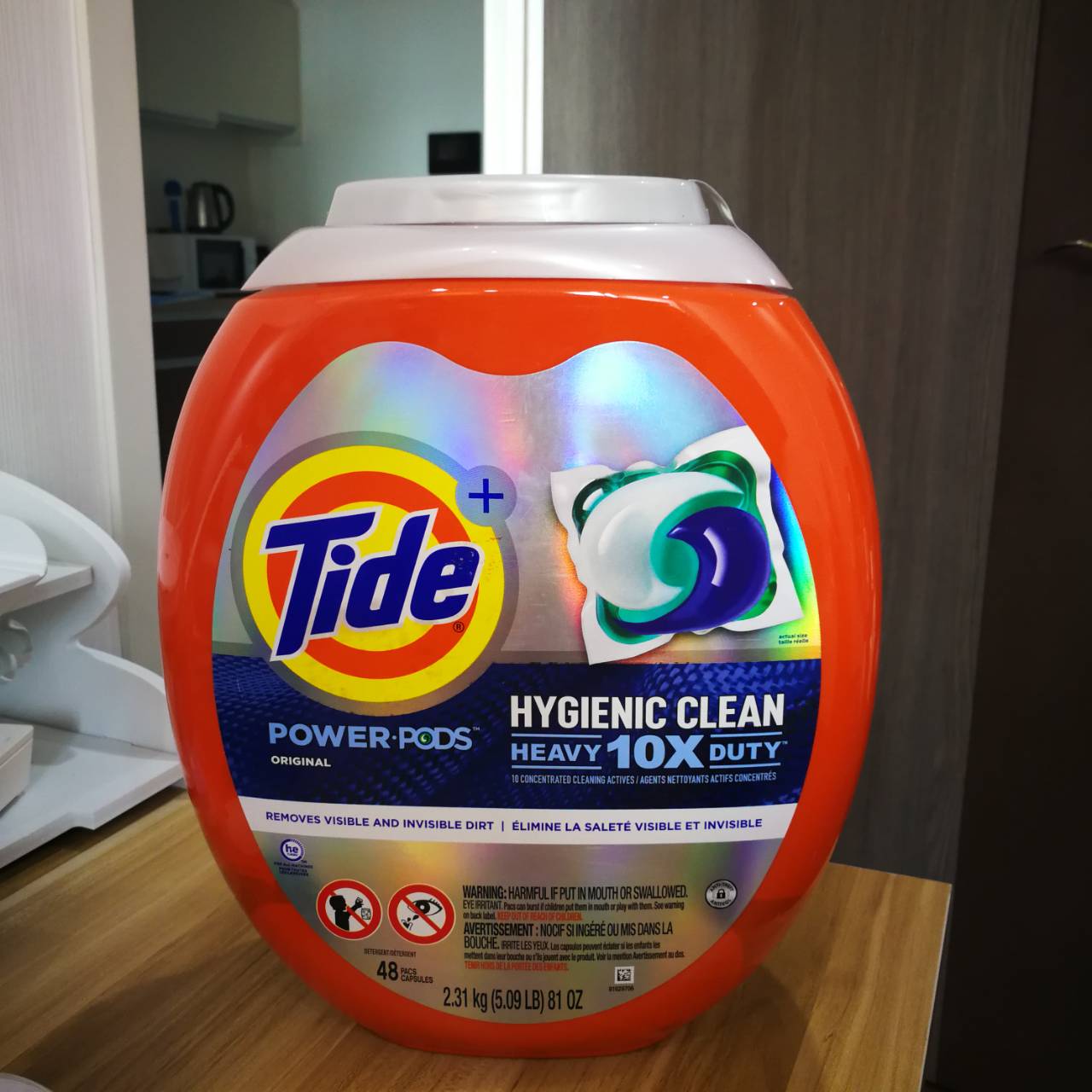 Tide POWER.PODS 48 เม็ด Original ScentTide เจลบอลซักผ้า สูตร Heavy Duty ...