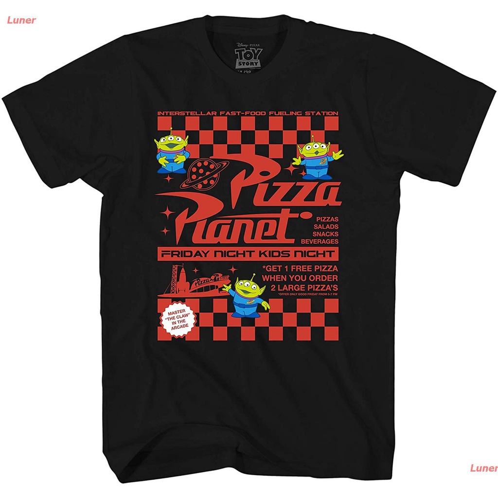 เสื้อยืดแขนสั้น Disney Toy Story Pizza Planet Flyer Men's Adult Graphic ...
