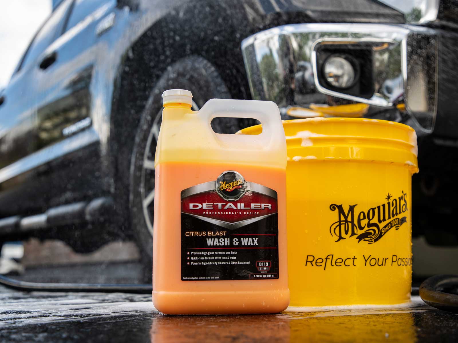 Meguiars D113 Citrus Blast Wash Wax แชมพูล้างรถ ซิตรัส บลาสท์ วอช แอนด์ ...