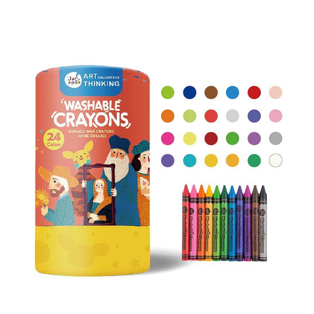 Joan Miro - Durable Wax Crayons ดินสอสีเทียนสำหรับเด็ก (เลือกขนาดได้ ...