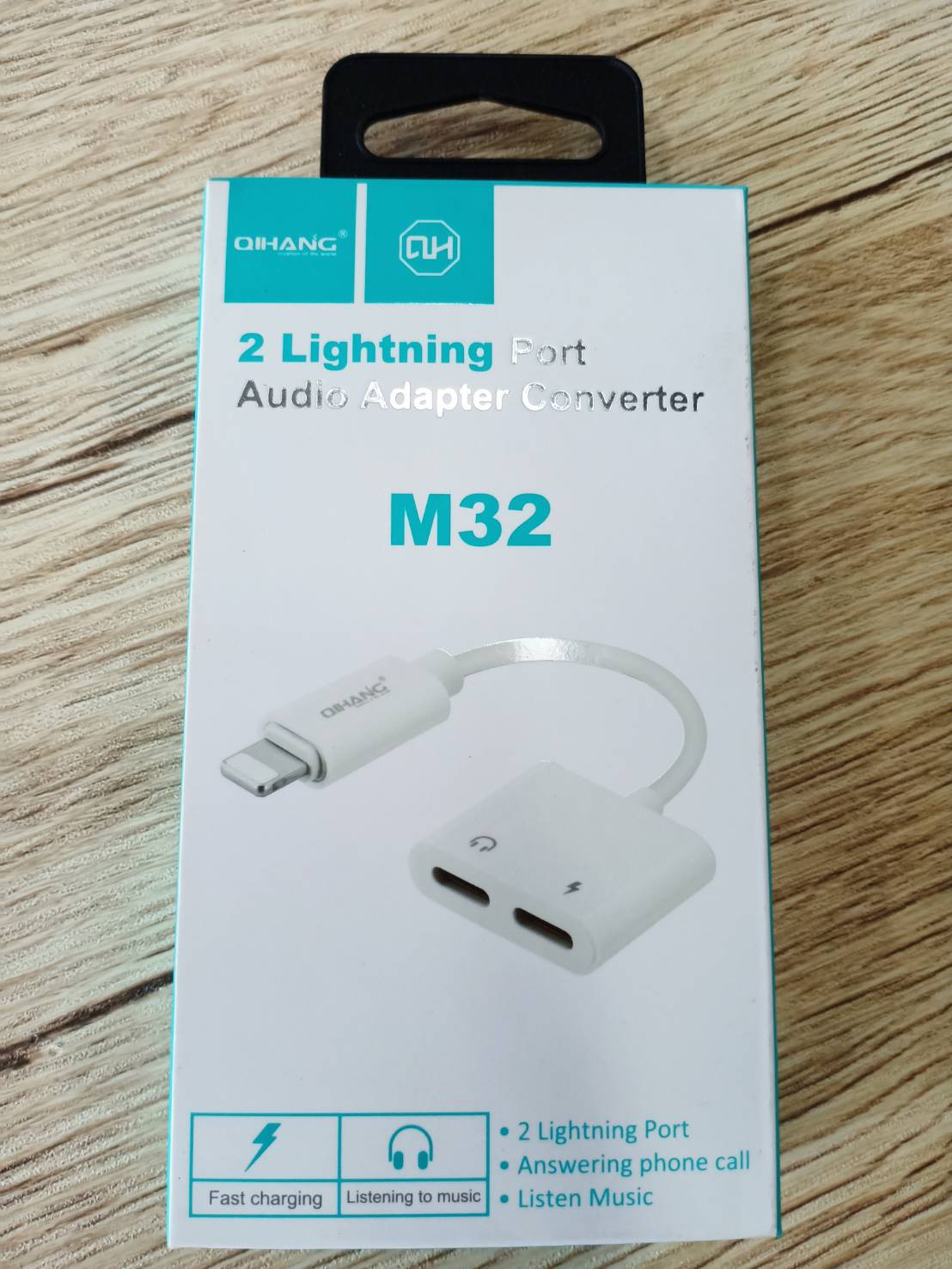 สายแปลง Lightning to Lightning+Charging Qihang M32 - KSS_T11-15 - ThaiPick