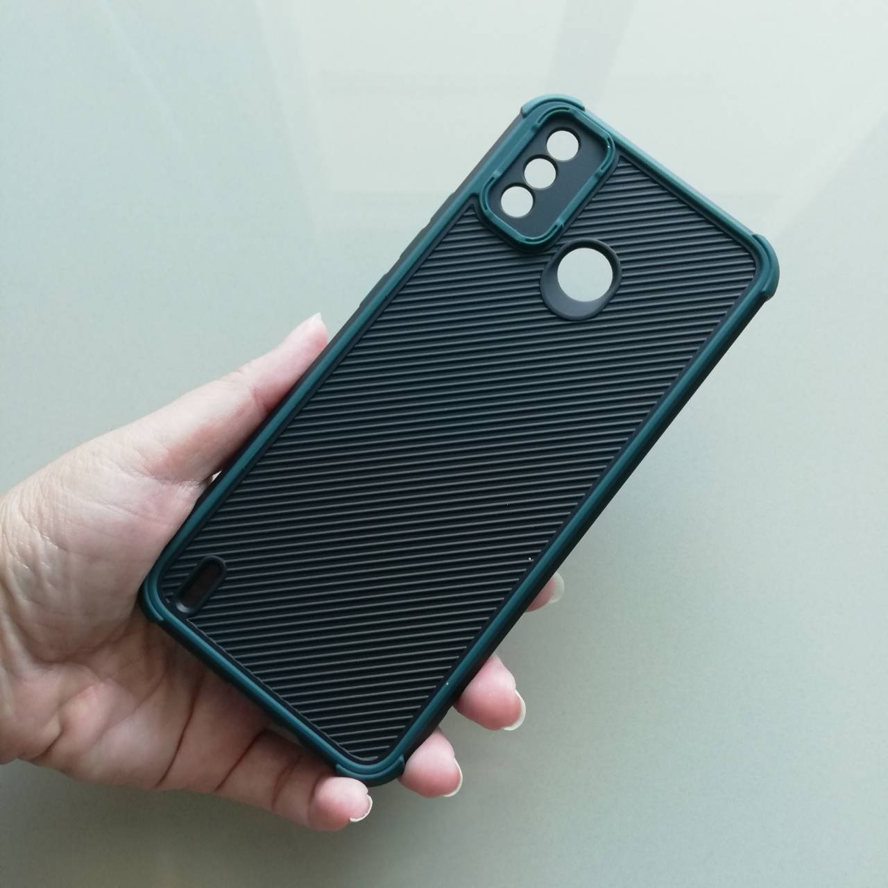 Case TECNO SPARK 6 Go ขนาดจอ 6.52 นิ้ว เคสหลังแข็ง กันกระแทก ลาย เคฟล่า ...