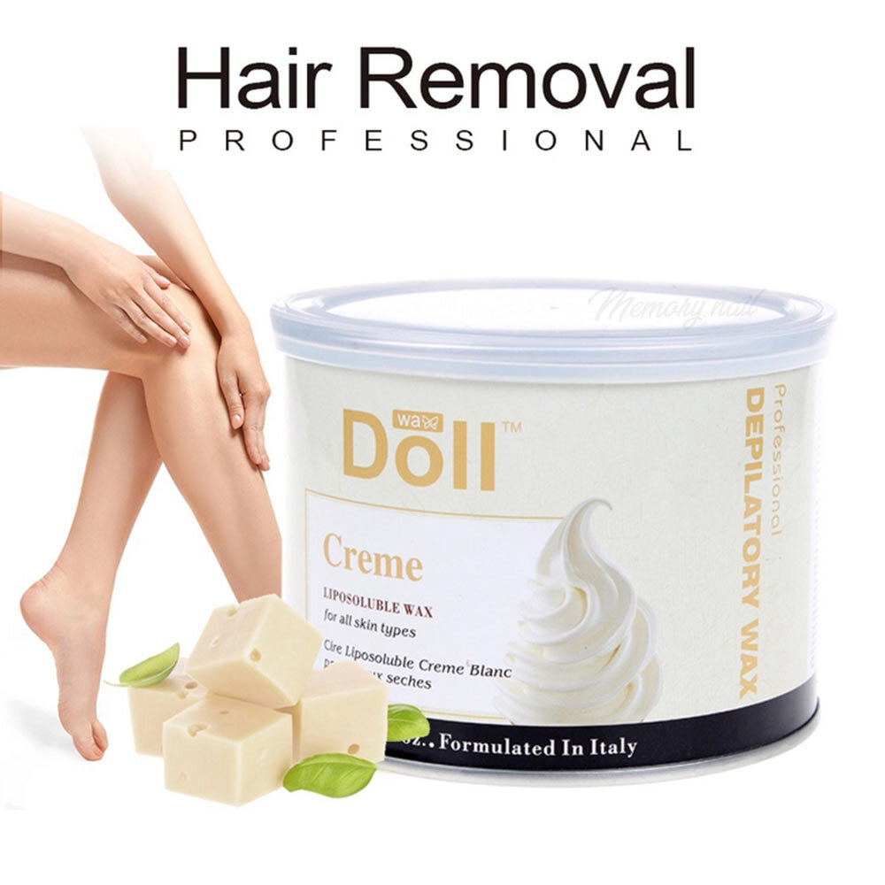 Doll Strip wax สูตครีม แว็กซ์กำจัดขน 400 กรัม (แว๊กซ์ร้อน ใช้ผ้าดึง ...