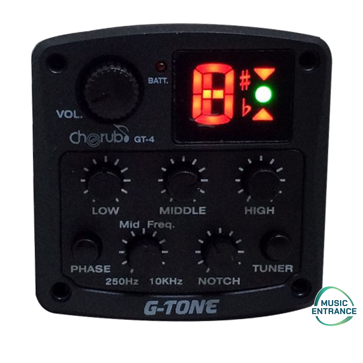 Cherub EQ Tuner G-Tone GT-4 Acoustic Pickup ปิ๊กอัพกีต้าร์โปร่ง รุ่น ...