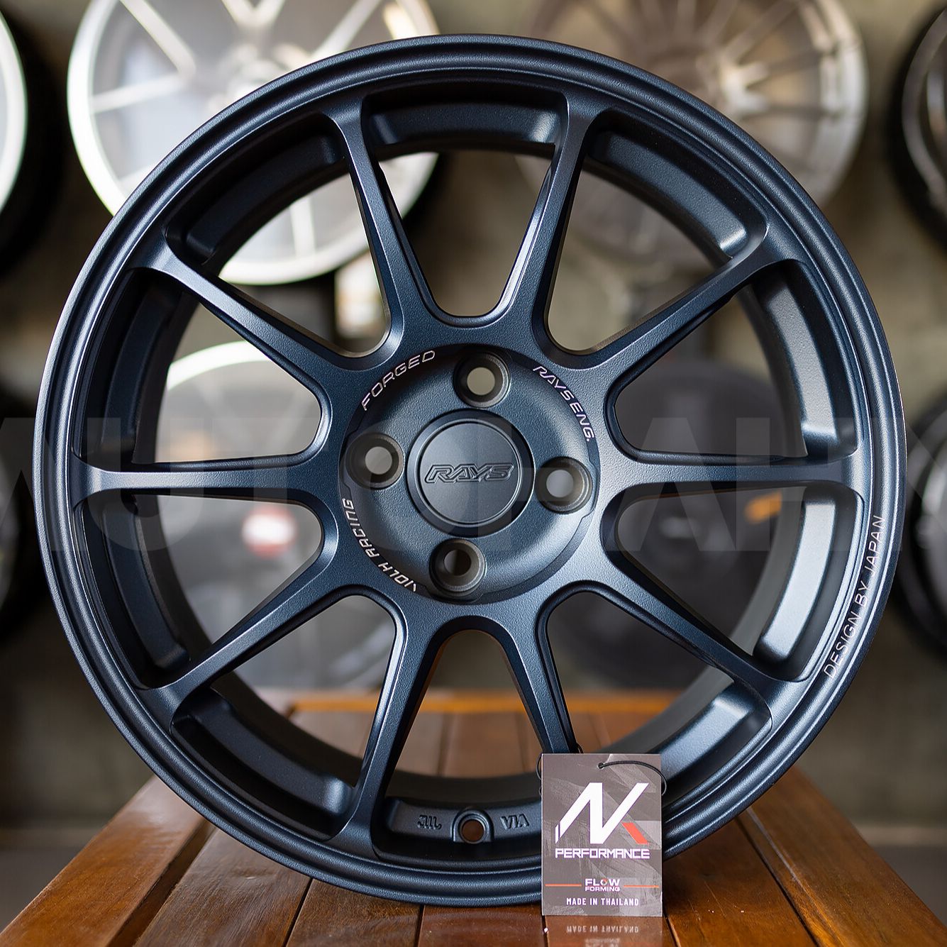 ล้อ NK performance ขอบ 16 นิ้ว รีดเบา Flow forming ลาย ZE40 สี Blue Flat (NK40) | Lazada.co.th