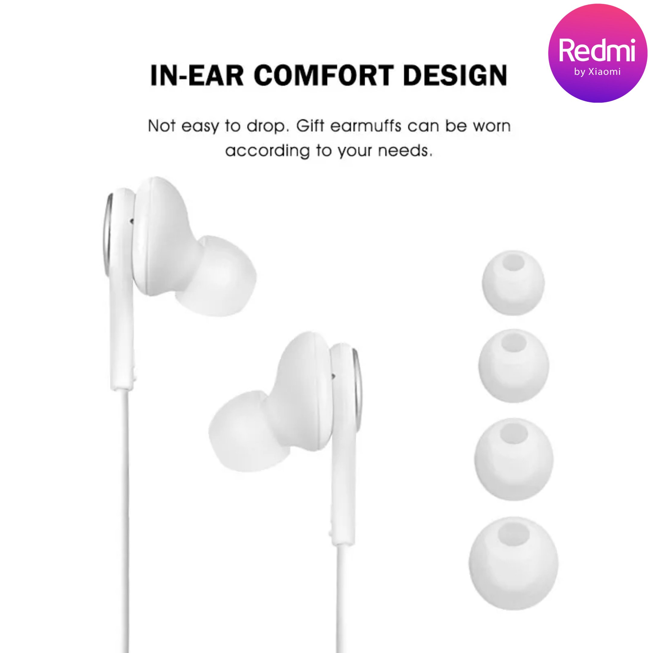 หูฟัง สมอลทอล์ค Redmi 3.5 mm In-Ear เรดมี่ 9T อินเอียร์ เสียงดี เบสหนัก ...