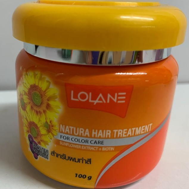 Lolane Natura Hair Treatment โลแลน ครีมหมักผม สีเหลือง จากดอกทานตะวัน ...