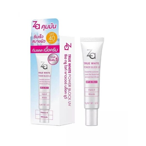 กันแดด-สุดฮิต แท้ อ่านก่อนสั่งซีเอ ZA White Plus Power Block UV SPF ...