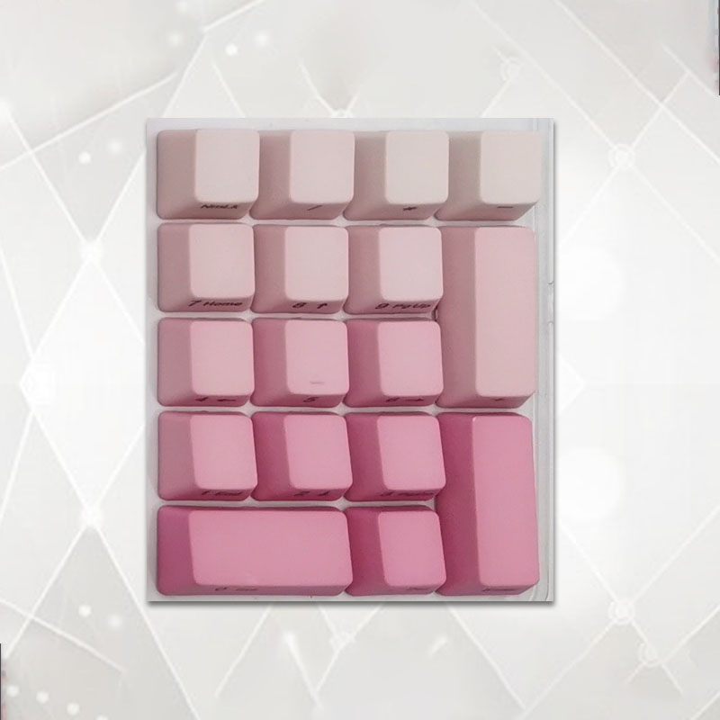 Mechanical Keyboard Number Keypad PBT Keycap Top Side Printed Blank 17 ...
