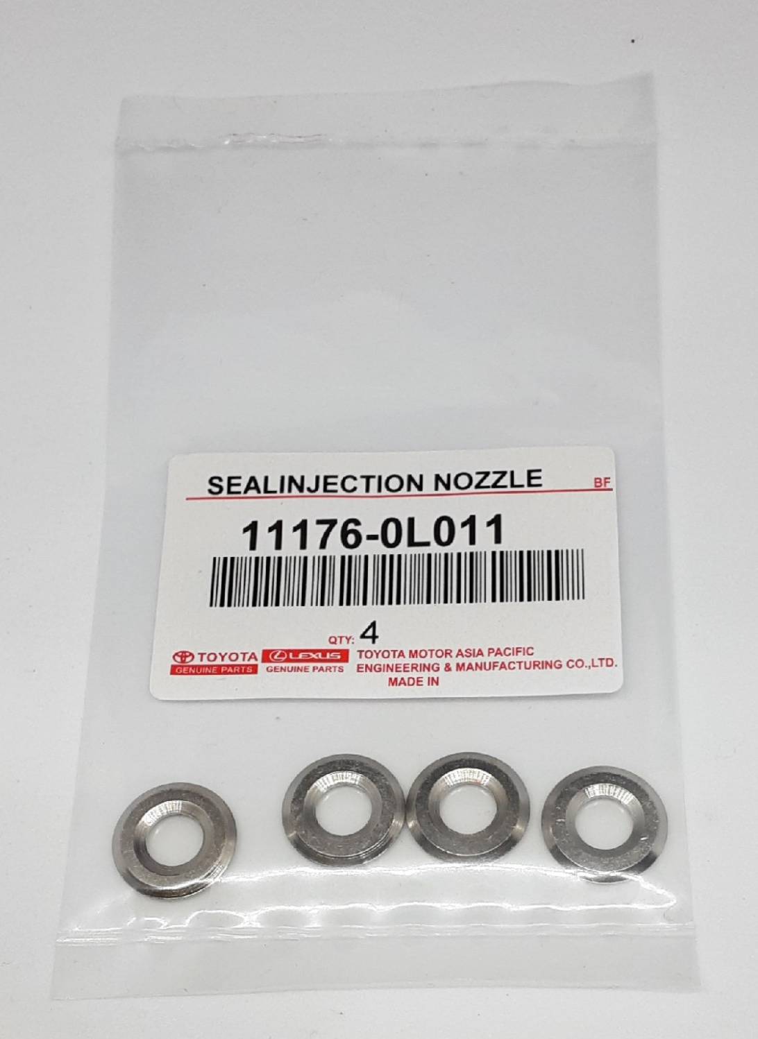 แหวนรองหัวฉีด วีโก้11176-0L011(1ชุด มี 4 ตัว)สั่งง่ายส่งด่วนทุกวัน ...