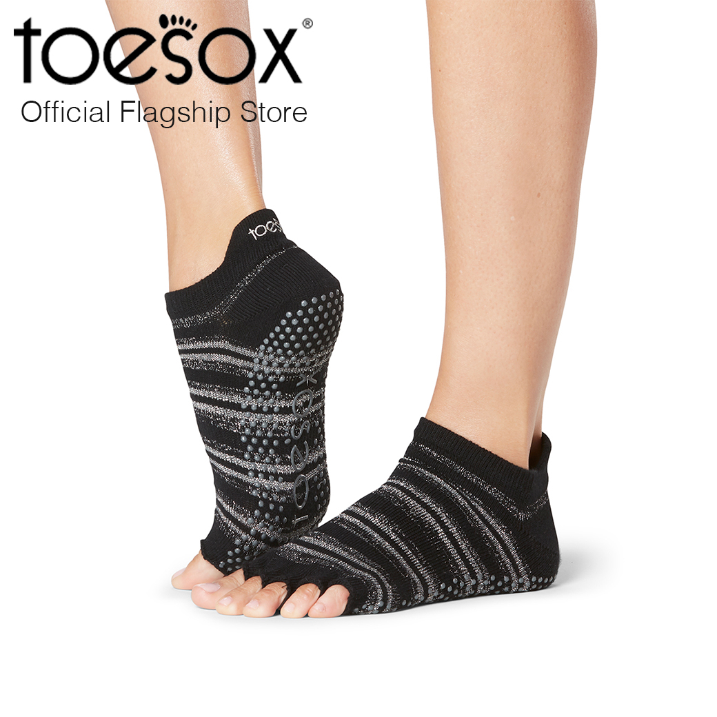 ToeSox โทซอคส์ ถุงเท้ากันลื่นเปิดนิ้วเท้า รุ่น Low Rise Holiday ...
