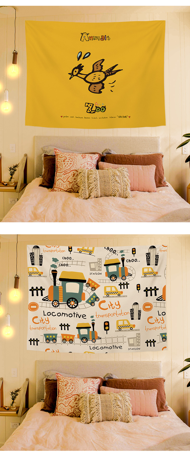 FEIYANA-ผ้าแขวนผนัง ผ้าแต่งห้อง ผ้าแต่งผนังลายการ์ตูน รุ่น TN-2230 พร้อมส่งจากไทย - FEIYANA ...