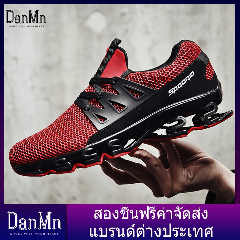 DanMn ฤดูใบไม้ผลิของผู้ชายรองเท้ากีฬาสไตล์เกาหลีรองเท้าวิ่งอังกฤษอเนก ...