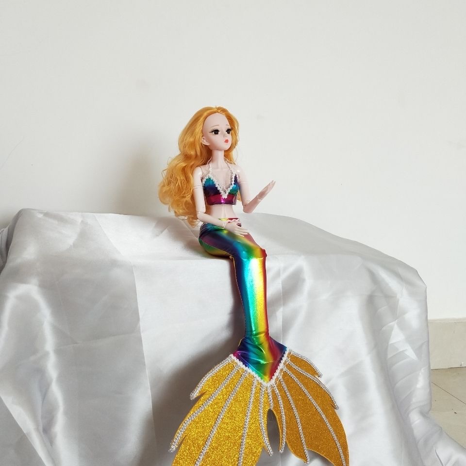 60CM Mermaid Princess Handmade BJD Fashion Dolls Clothes Dress Doll DIY ...