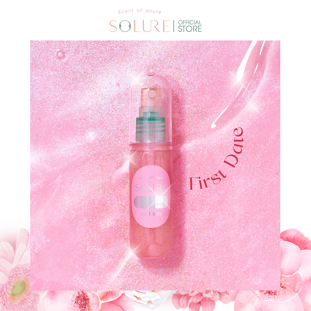 SOLURE SCENTED SHIMMER MIST FIRST DATE + SOLURE FIRST DATE BODY OIL 65 ...