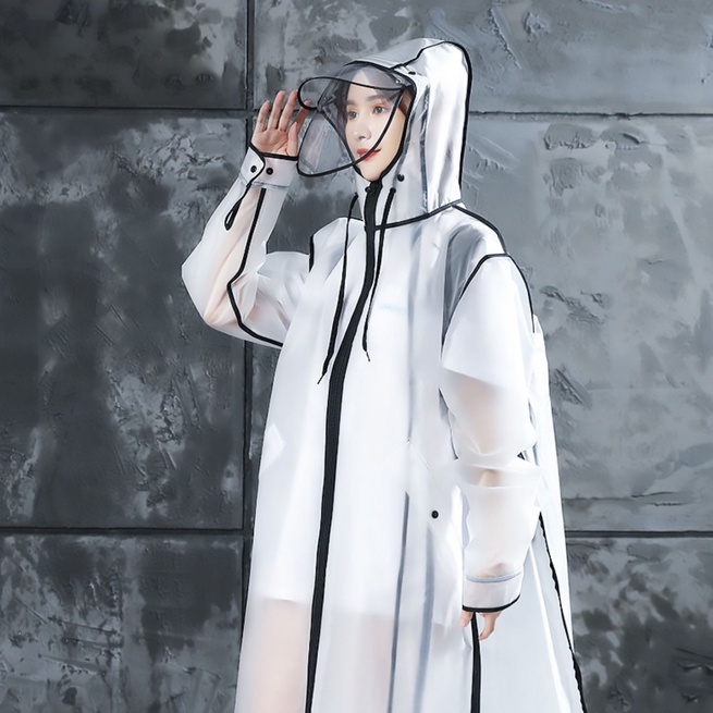 เสื้อกันฝน EVA (ลายหมี) ชุดกันฝน เสื้อแบบยาว ผ้าหนาอย่างดี ชุดกันฝนมีหมวกใส สำหรับขี่มอเตอร์ไซค์ ...