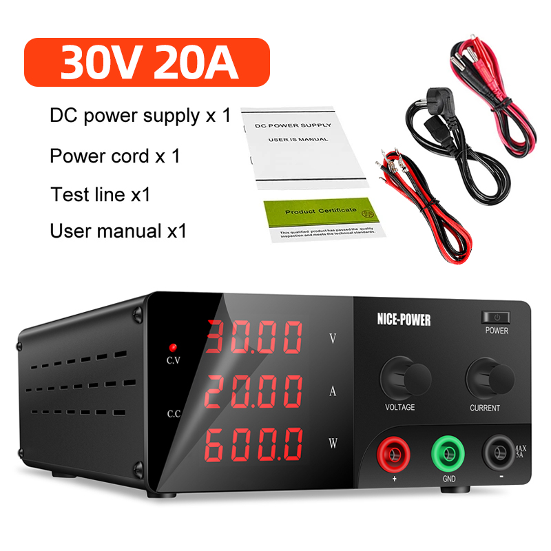 Nice Power พาวเวอร์ซัพพลาย 30v 30a 20a Dc ปรับได้ 100w 900w เพาเวอร์ 0949